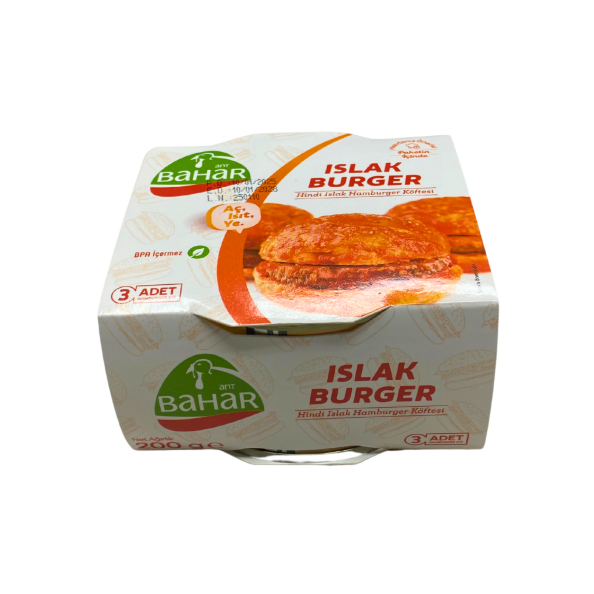 Bahar Wet Turkey Burger canned 200g — Tokyo Camii Halal Market